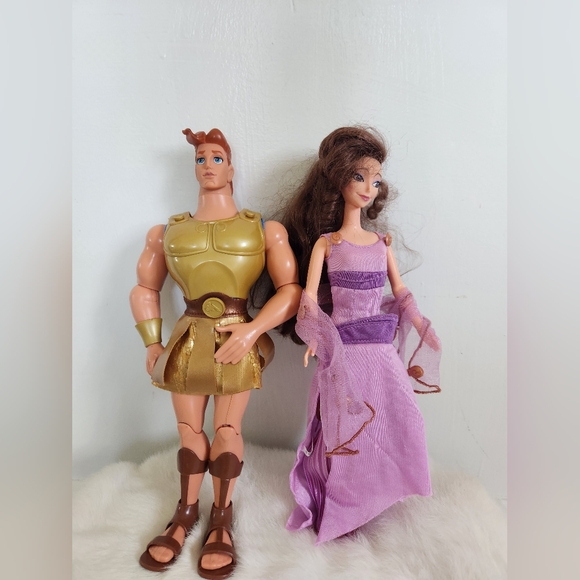 Disney | Toys | Disney Mattel 996 Golden Glow Hercules 1991 Megara 12 ...